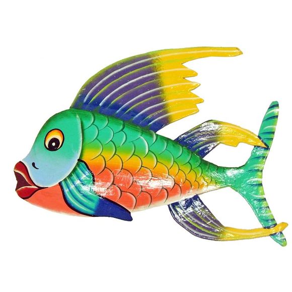 Haitian Metal Art | Accents | Hand Crafted Tropical Fish Big Fin ...